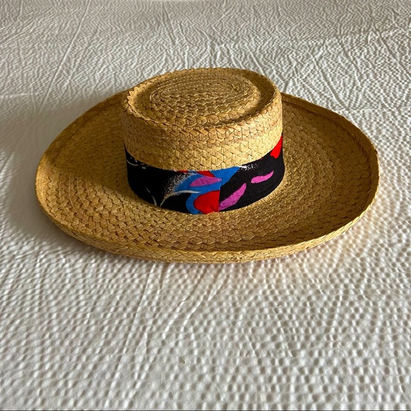 Élégante de Lujo | Accessories | Rare Vtg Hand Woven Straw Hat Lgante ...